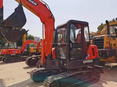 Cina Mini scavatore idraulico Doosan DH55 con ore di lavoro basse a prezzi accessibili in vendita