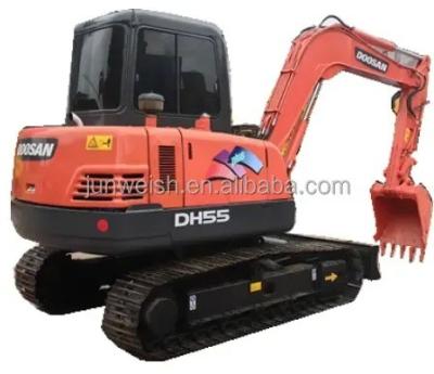 Cina 2018 Used Doosan DH55 Crawler Excavator 5 Ton DH60 4 Ton Backhoe Digger per il mercato in vendita