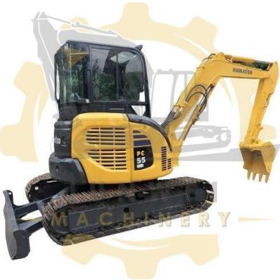 China Moving Type Crawler Excavator Used Komatsu PC55 Second Hand Digger Construction Machinery for sale