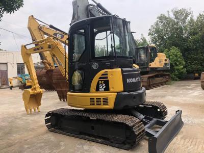 China Moving Type Crawler Excavator Used Komatsu PC55 Second Hand Digger Construction Machinery for sale