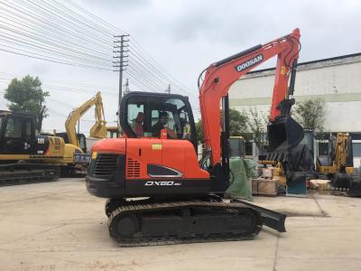 Cina Miniescavatore Doosan DX60 DH55 per la costruzione scavando ore di lavoro basse e in Kore in vendita