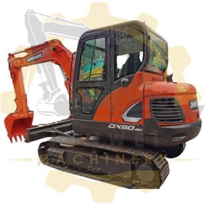 Cina Peso della macchina 6000 KG Mini Digger Doosan DX60 DH55 con cilindro idraulico Sumitomo in vendita