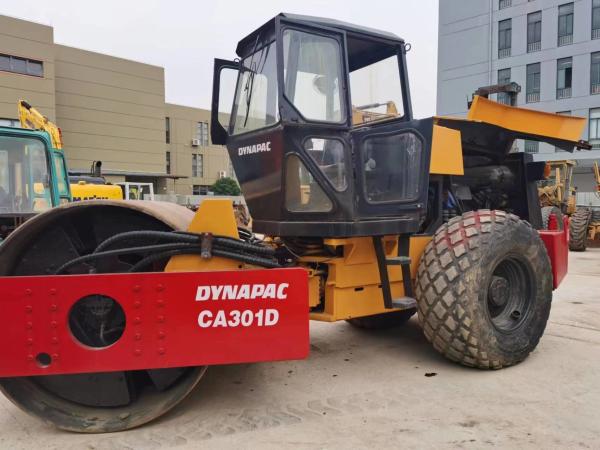 Quality CA301D Secondhand Double Drum Vibratory Roller Earth Compactor Machine for sale