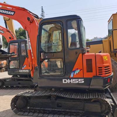China Used Doosan DH55 Micro Excavator 58kw Secondhand Hydraulic Excavator within 2018 Year for sale