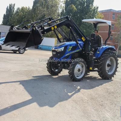 China MAP 4*4 Wheel Drive 50 HP Tractor with Front End Loader and Backhoe Loader Lawn Mower for sale