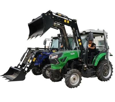 China MAP 4*4 Wheel Drive 50 HP Tractor with Front End Loader and Backhoe Loader Lawn Mower for sale