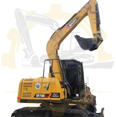 China Sany 75 SY75c SY55 SY60 SY75 SY95 Minibagger mit maximaler Grabhöhe 3350mm zu verkaufen