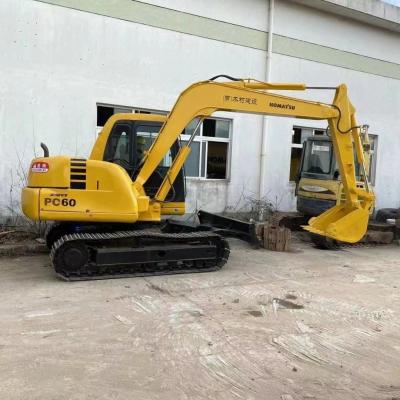 China Komatsu PC60 Crawler Excavator with Maximum Digging Depth 3275mm and 6TON Operating Weight for sale