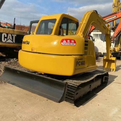 China Komatsu PC60 Crawler Excavator with Maximum Digging Depth 3275mm and 6TON Operating Weight for sale