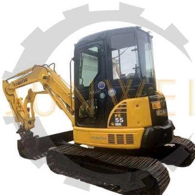 Китай Использованный Komatsu PC55MR-2 мини-экскаватор 5 тонн с максимальной глубиной копания 3275 мм продается