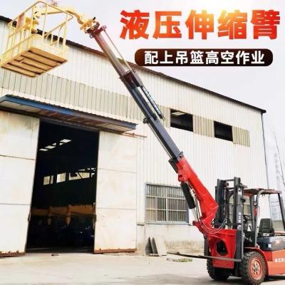 China 3000 kg Wheel Drive 3 ton 5 ton Multifunction Forklift Diesel All Terrain Forklift Telescopic Handler Forklift crane arm for sale