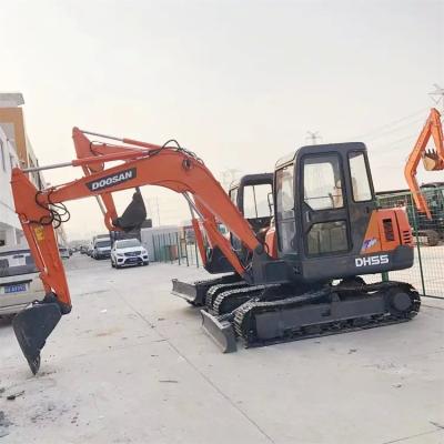 Cina Corea Usa Doosan DH55 Mini Escavatore con 0,75m3 di capacità di secchio e 58kw di potenza in vendita