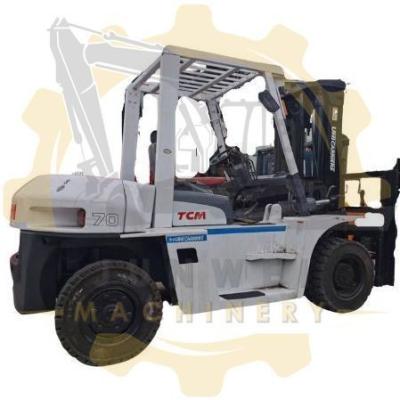China FD70 Vorklift TCM 7 TON Vorklift Gebruikt Japanse originele gemaakt met veelzijdigheid en kracht Te koop