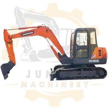Китай Доступный Doosan DH55 Вторая рука мини экскаватор 55 с гидравлическим цилиндром TOSHIBA продается