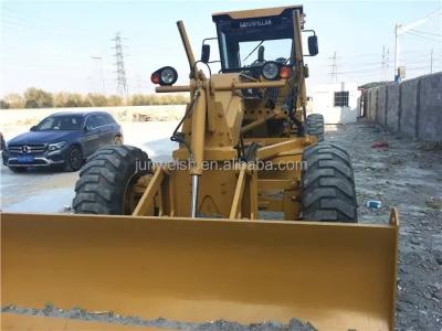 China 18000 kg Motor Detuz usado Caterpillar Motor Grader CAT 140K 140H com balde de lâmina dianteira à venda
