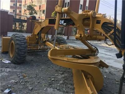 China 18000 kg Motor Detuz usado Caterpillar Motor Grader CAT 140K 140H com balde de lâmina dianteira à venda