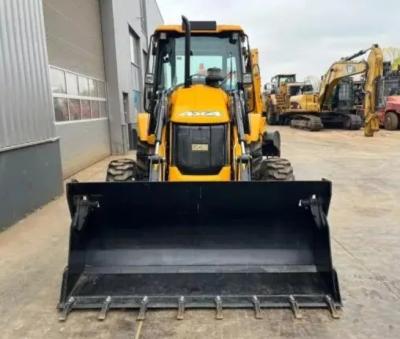China 4-Wheel Drive 4x4 JCB 3CX 4CX Backhoe Excavator Loader with Extended Boom Bucket Arm for sale