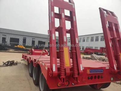 Cina Usato 3 assi 60t 70t 80t Heavy Duty idraulico collo di gallina staccabile Low Loader Truck/Lowbed/ Lowboy Low Bed Semi-Trailer in vendita