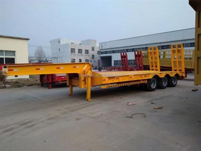 Cina Usato 3 assi 60t 70t 80t Heavy Duty idraulico collo di gallina staccabile Low Loader Truck/Lowbed/ Lowboy Low Bed Semi-Trailer in vendita