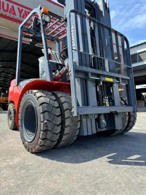 China Caminhão de empilhadeira diesel de 5 toneladas com motor japonês ISUZU posicionador de garfo e mudança lateral à venda