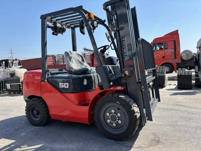 Cina Giappone 5 tonnellate di forklift diesel con posizionatore di forchetta e cambio laterale in vendita