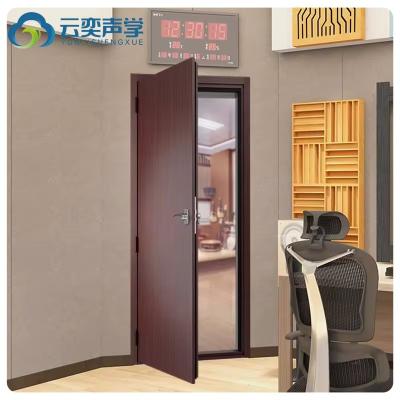 Cina Porta a prova di fuoco Acciaio acustico Legno composito Porta a prova di suono Sala tamburi Laboratorio in vendita