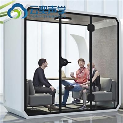 Cina Visualizza immagine in più grande Aggiungi a Confronto Condividi Mobile Portabile Meeting Soundproof Booth Acustico ufficio privato Meeting Pod Pho in vendita