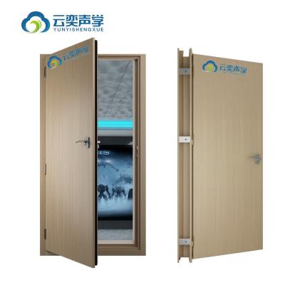 Cina Porta acustica isolante acustica con vetro acustico 60 minuti porta singola acustica ignifuga STC 45dB in vendita