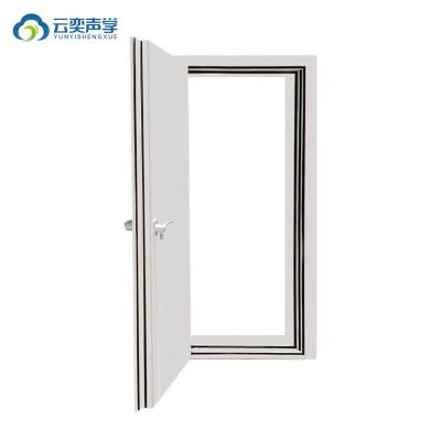 Cina Porta acustica isolante acustica con vetro acustico 60 minuti porta singola acustica ignifuga STC 45dB in vendita