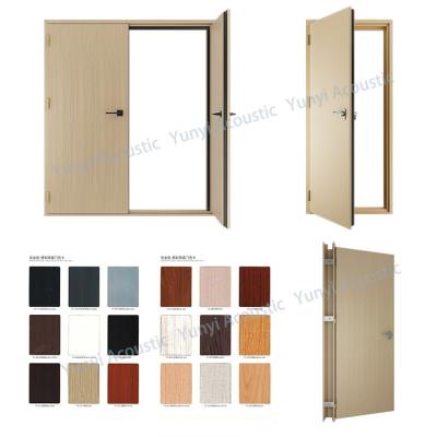 Cina Porta acustica isolante acustica con vetro acustico 60 minuti porta singola acustica ignifuga STC 45dB in vendita