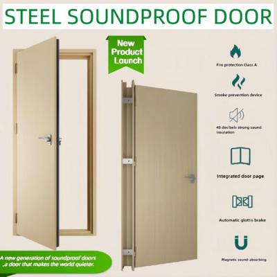Cina Porta acustica Isolamento acustico Porta 60 minuti resistenza al fuoco Porta singola per sala batteria Sala pianoforte Sala studio in vendita