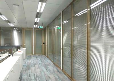 China Paredes de división limpias de vidrio de la oficina desmontables con el marco de aluminio en venta