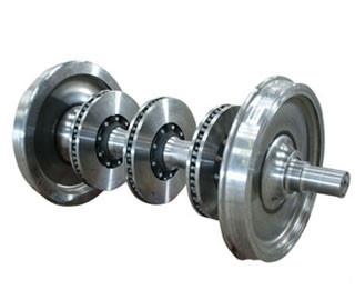 China high speed rail train wheel set with brake discs railway wheelset with brake disc railcar wheelsets with brake discs for sale