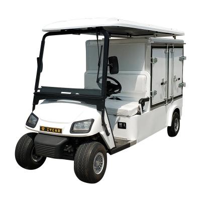 China Electric Vegetable Processing Plant Golf Car Food Transport Reefer Box Truck for sale