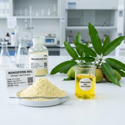 China Mangiferin 98% Natural Mango Leaf Extract CAS 4773-96-0 Non GMO for sale