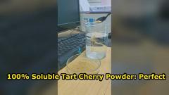 Instant Dissolving Test of Cherry Powder in Water | No Residue & Vibrant Color
