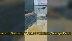 Instant Solubility Test: Premium Orange Fruit Powder for Beverages