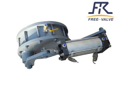 China Pneumatic Ceramic Rotary Double Disc Gate Valve,ceramic gate valve for sale
