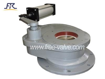 China Pneumatic Ceramic Lined Rotary Gate Valve for fly ash system,ECO system,EP system for sale