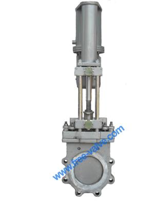 China Fully Ceramic lined light Discharging knife Gate Valve,ceramic gate valve for sale