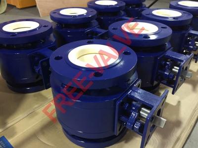 China Anticorrosive Ceramic Lined Ball Valve  for coal power station for sale