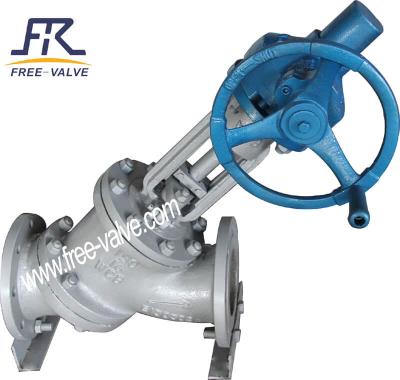 China Manual Operation Y Type Slurry Valve for Alumina Industry for sale