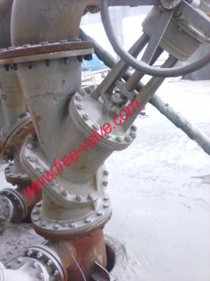 China Y Type Angle Valve for Slurry Control,Alumina Processing for sale