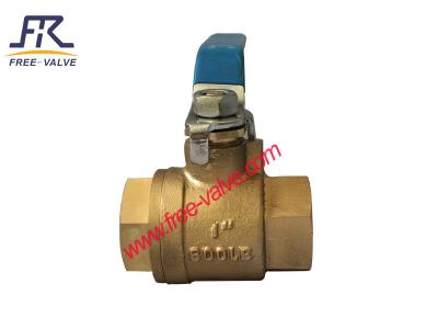 China Handle Operation  Aluminum Bronze thread end  Floating full port  Ball Valve for sale