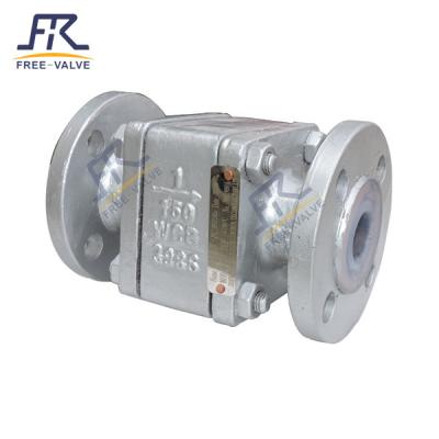 China PFA Lined Check Valve with Floating Ball,floating ball Check Valve,Check Valve with PTFE floating ball for sale