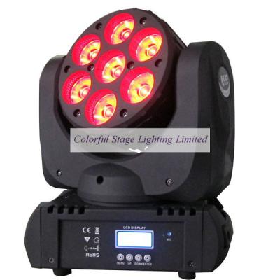 China Iluminación principal móvil con mejores ventas de la etapa del haz LED de 7x12W OSRAM RGBW 4in1 en venta
