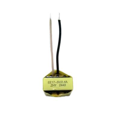 China Custom EE17 High Frequency 50Hz Power Transformer for 5V & 12V ，1A 2A 2.1A 2.4A Single Phase Power Supply for Instruments for sale