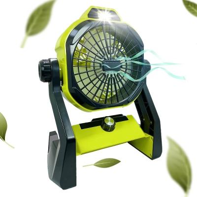 China 2022 Working Fans FANs02 Table Rechargeable Fans Lower Noise With LED Lights for sale