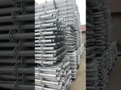 Warm gedip galvaniseerde metalen steigeronderdelen bak gespelde voeten verstelbaar 40*2.0