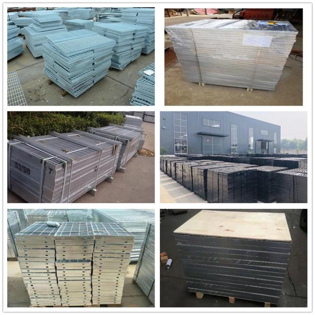 Grating 75mm X 6mm Metal Drain Grates Mild Steel Heavy Duty Steel Bar Grating Hot Dipped Galvanized More Than 5 Years 50mm 100mm